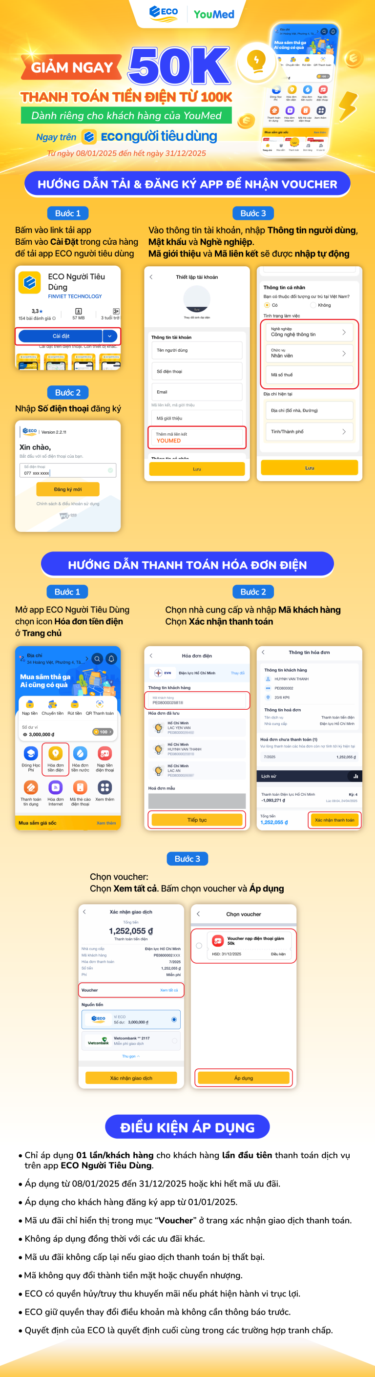 GIẢM 50K THANH TOÁN HÓA ĐƠN ĐIỆN TỪ 100K DÀNH RIÊNG CHO KHÁCH HÀNG CỦA ...