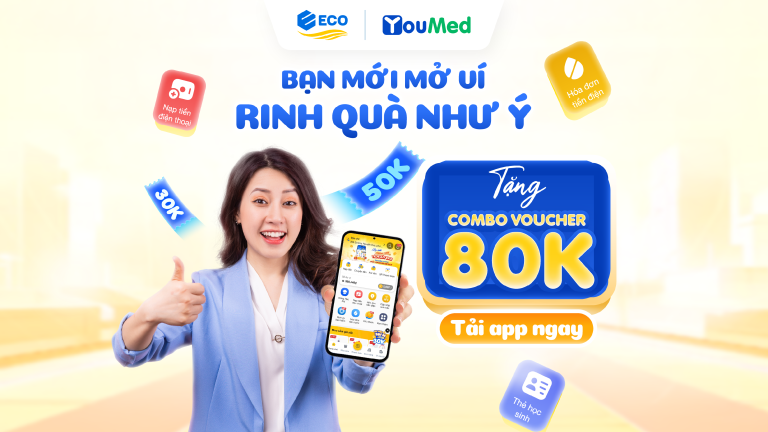 TẢI APP ECO NHẬN COMBO VOUCHER 80K DÀNH RIÊNG CHO KHÁCH HÀNG CỦA YOUMED ...